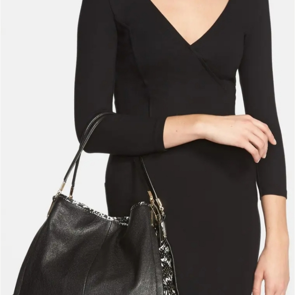 Coach Madison Phoebe Python Shoulder Bag - Gem